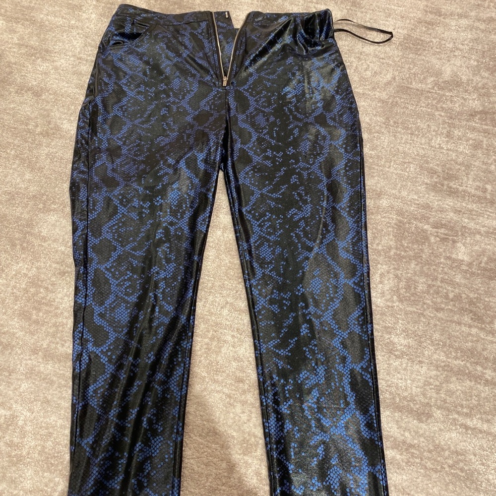 Snakeskin Leather Pants - Gem